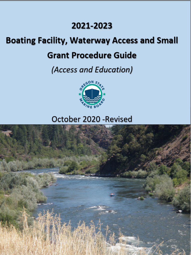 Boating Facility Grant Procedure Guide | PDF | Lease | Section 504 Of ...