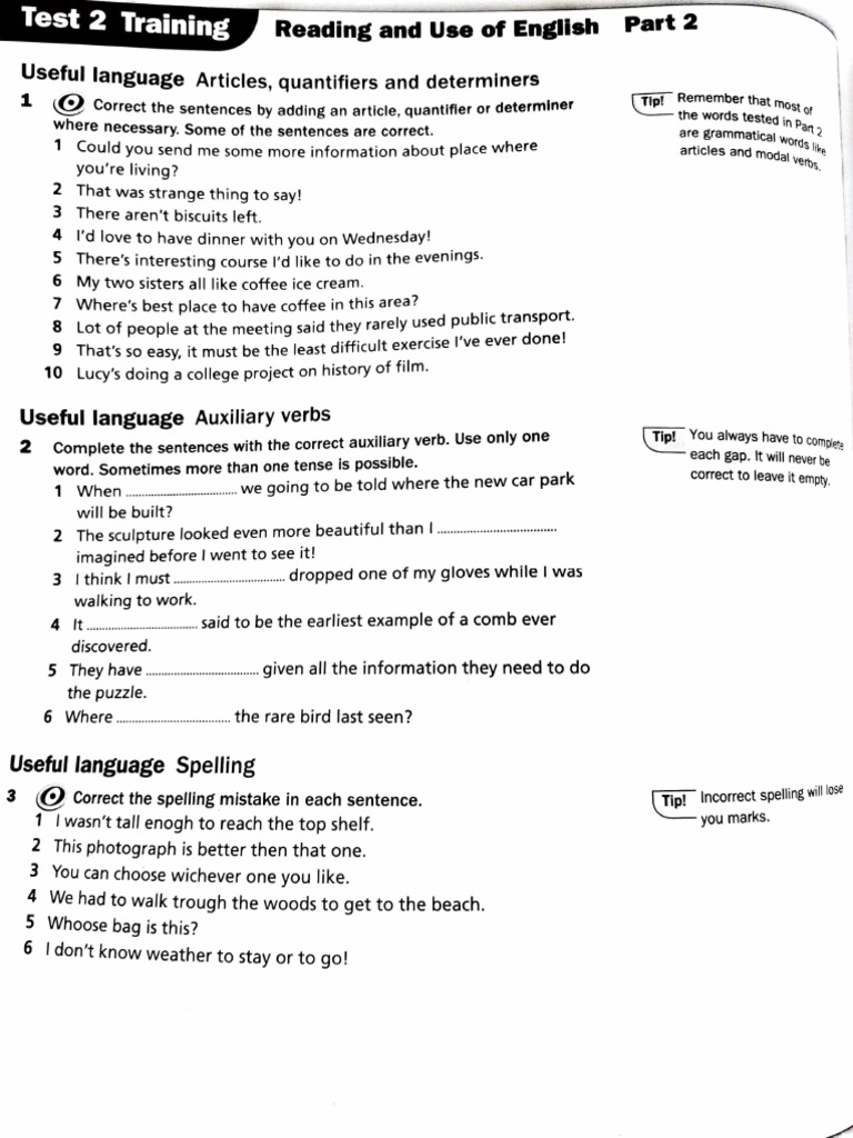 Use of English Part 2 Trainer 2 | PDF | Languages | Foreign Language ...