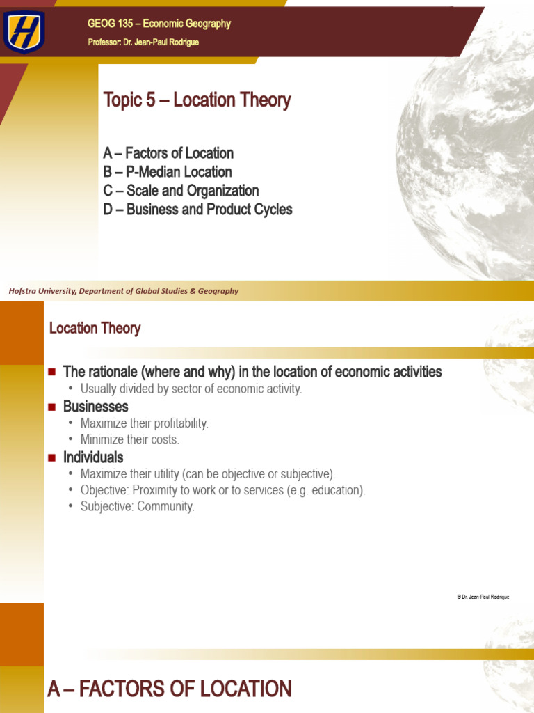 GEOG 135 Topic 5 1 | PDF | Cost Of Living | Labour Economics
