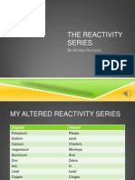 Mnemonics for the Reactivity Series | PDF