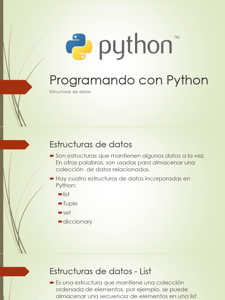 Python 2 2 EstructuraDatos | Descargar gratis PDF | Python (lenguaje de programación) | Cola ...