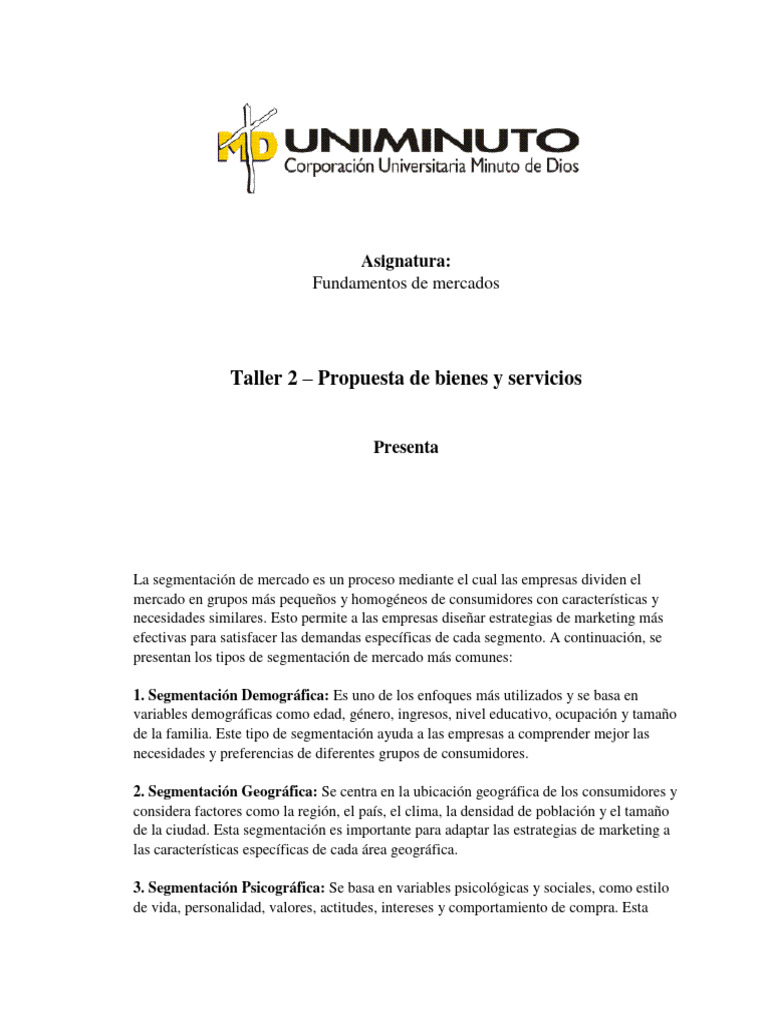 Segmentación De Mercado Descargar Gratis Pdf Marketing Comportamiento