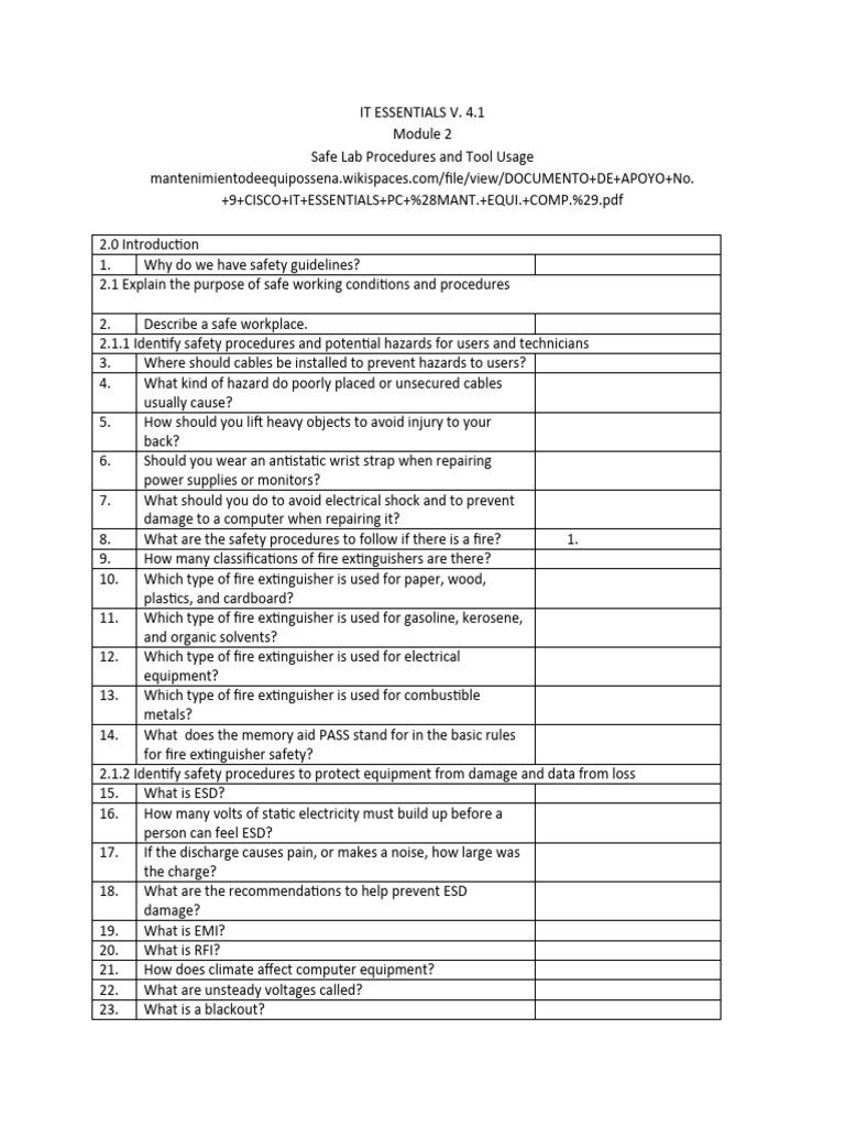 Mod 2 Study Guide | PDF | Electrostatic Discharge | Computer File