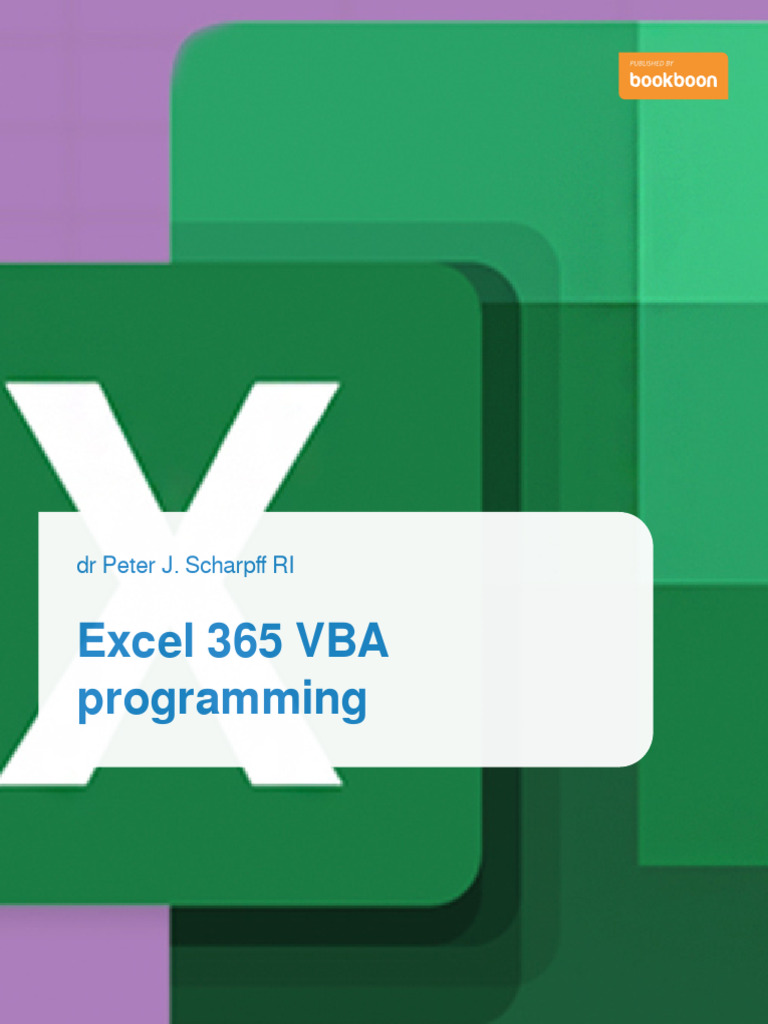 Excel 365 Vba Programming | Download Free PDF | Microsoft Excel ...