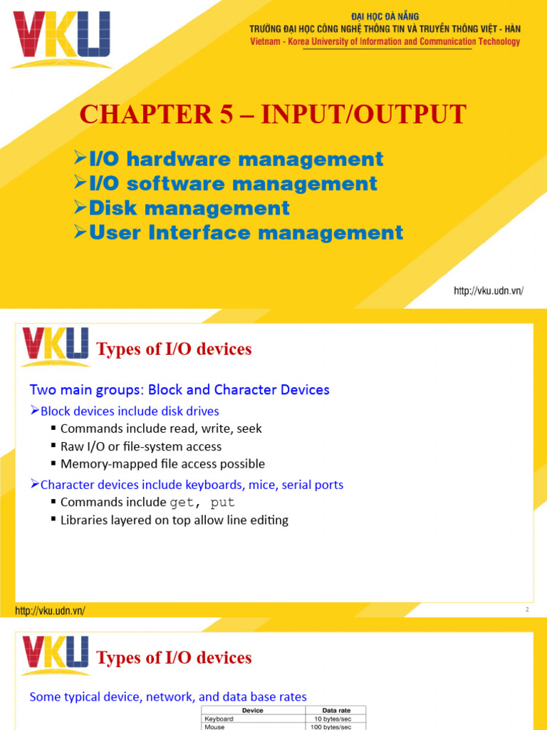 OS-Chap5-2021 01 22 | PDF | Input/Output | Computer Data Storage