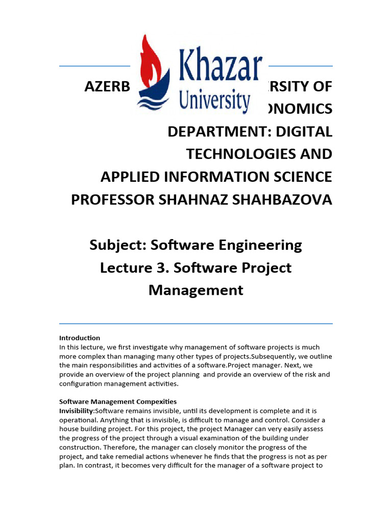 Lecture 3. | PDF | Software | Function (Mathematics)