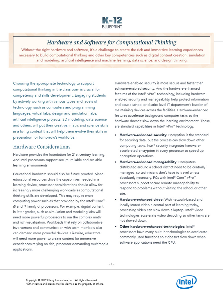 Hardware and Software For Computational Thinking | PDF | Central Processing Unit | Simulation
