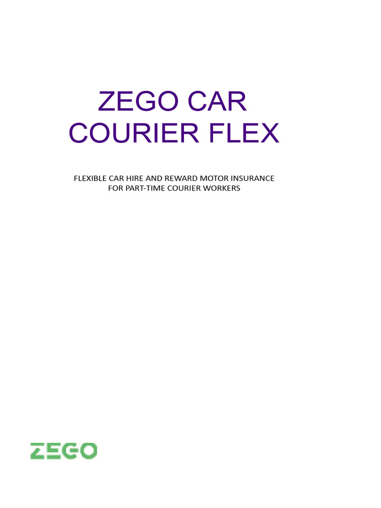 Policy - Booklet Zego Delivery Food | PDF | Vehicle Insurance | Insurance