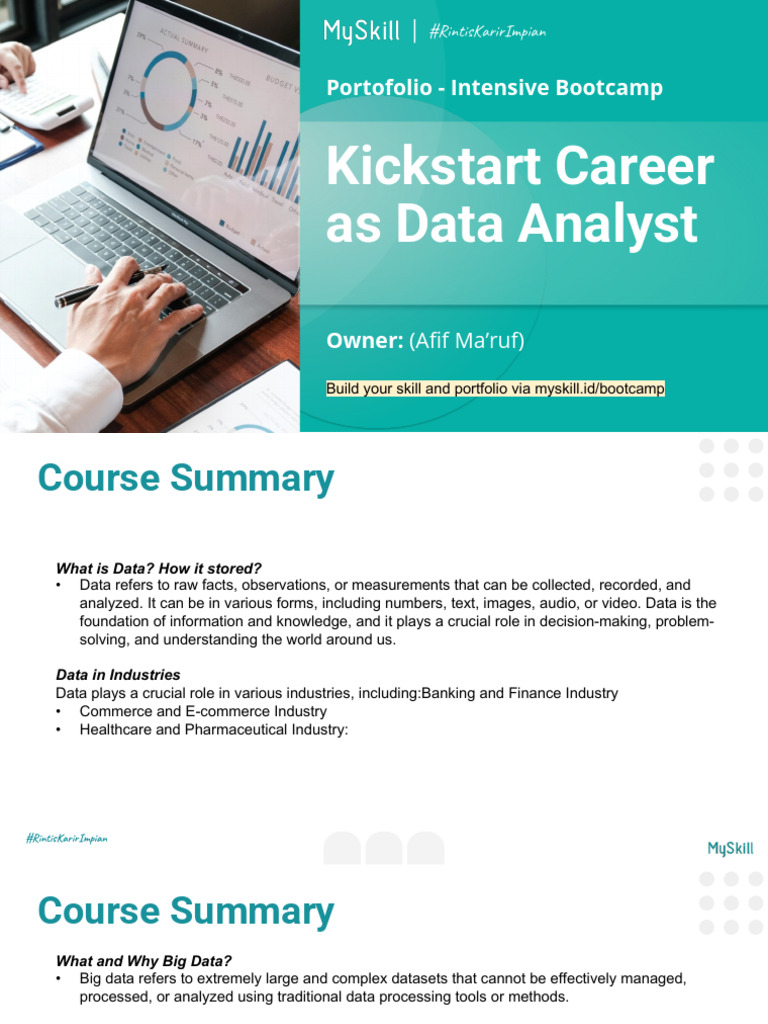 Kickstart Career As Data Analyst | PDF | Data Science | Data Analysis