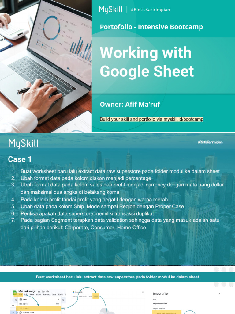 Working With Google Sheet | PDF | Pengelolaan Keuangan & Uang | Komputer