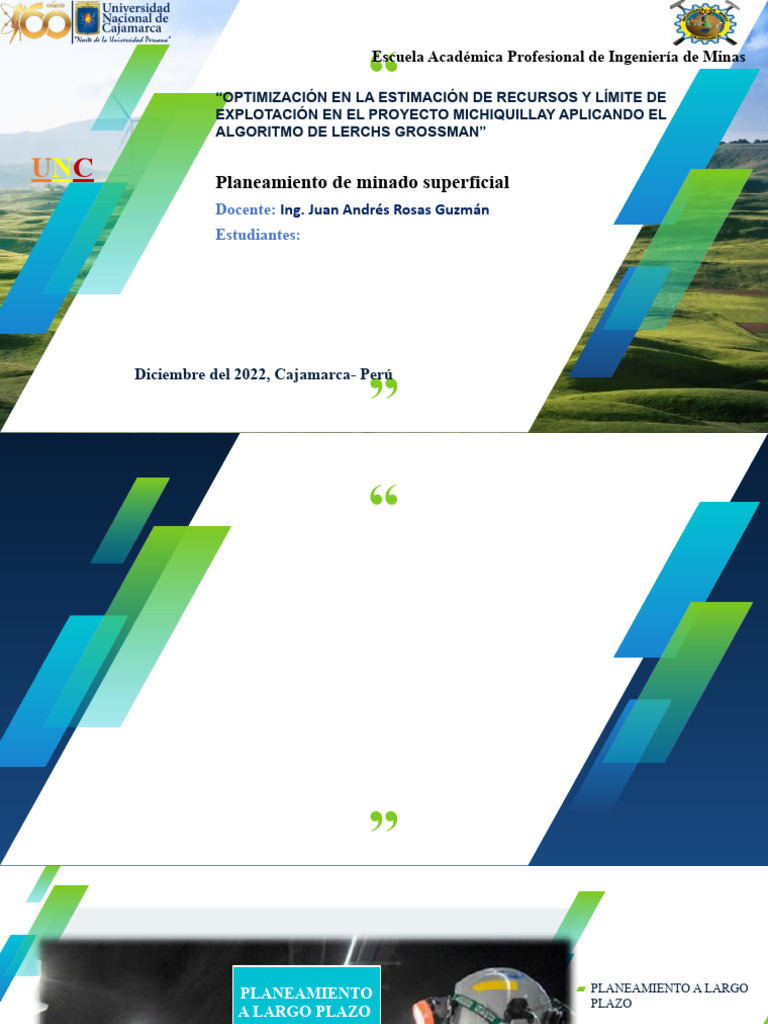 Ultima Expo | PDF | Planificación | Perforación