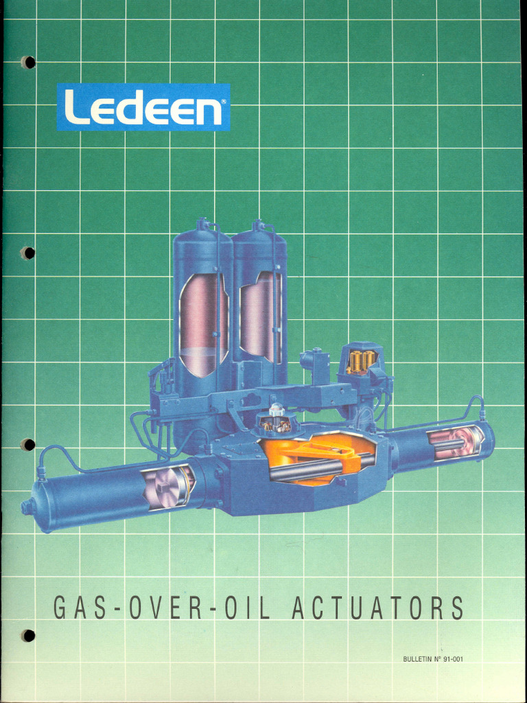 Gas Over Oil Actuators LEDEEN | PDF | Valve | Actuator