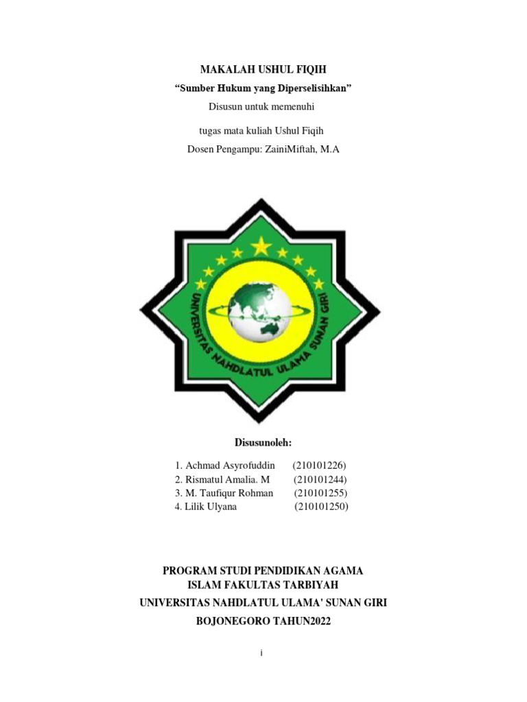 Kel.03 - Ushul Fiqh | PDF