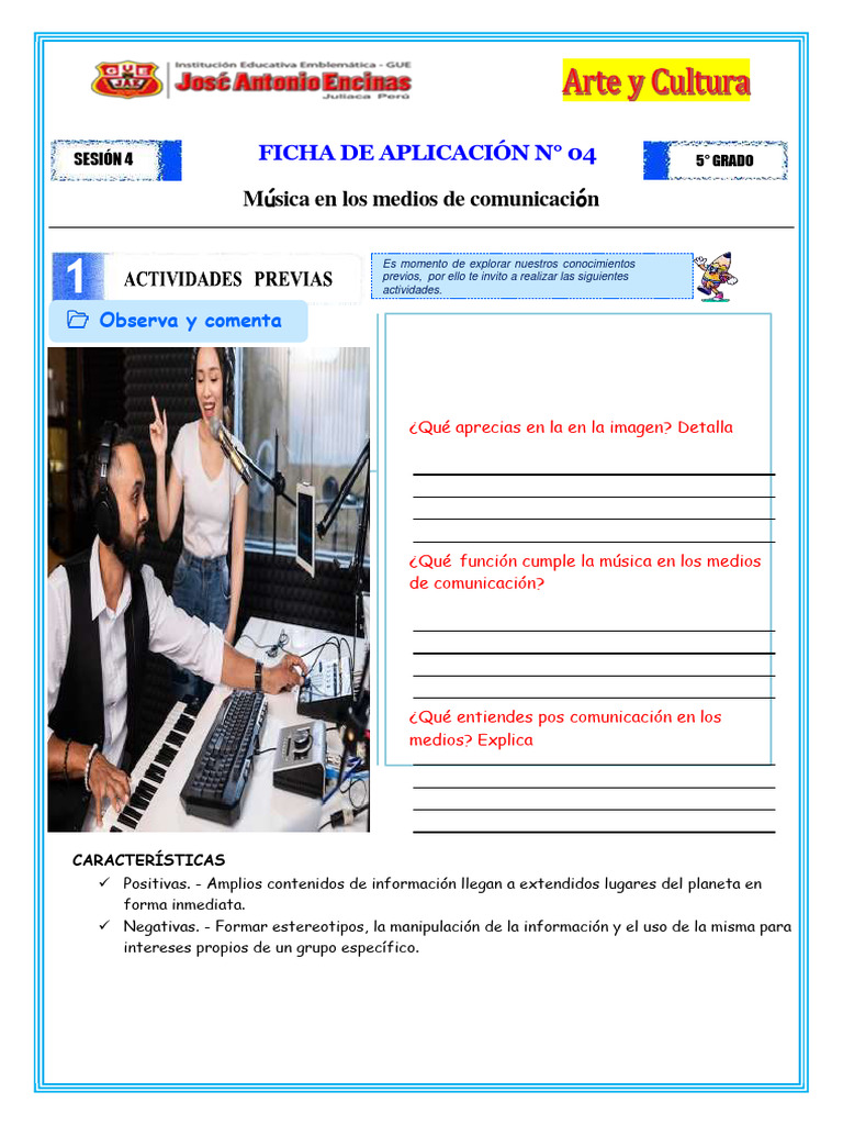Actividad O4 5 - Grado La M-Sica en Los Medios de Comunicaci-N | PDF | La música de la película