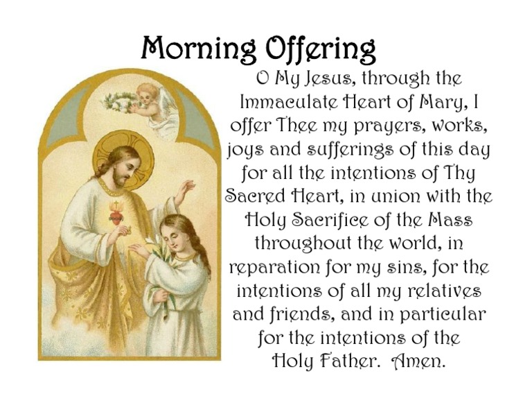 Morning Offering Prayer Guide | PDF