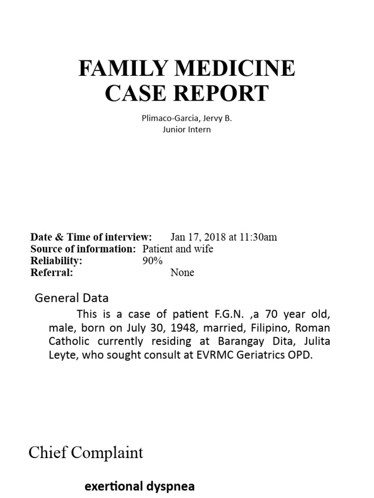 Family Case | PDF | Medicine | Causes Of Death