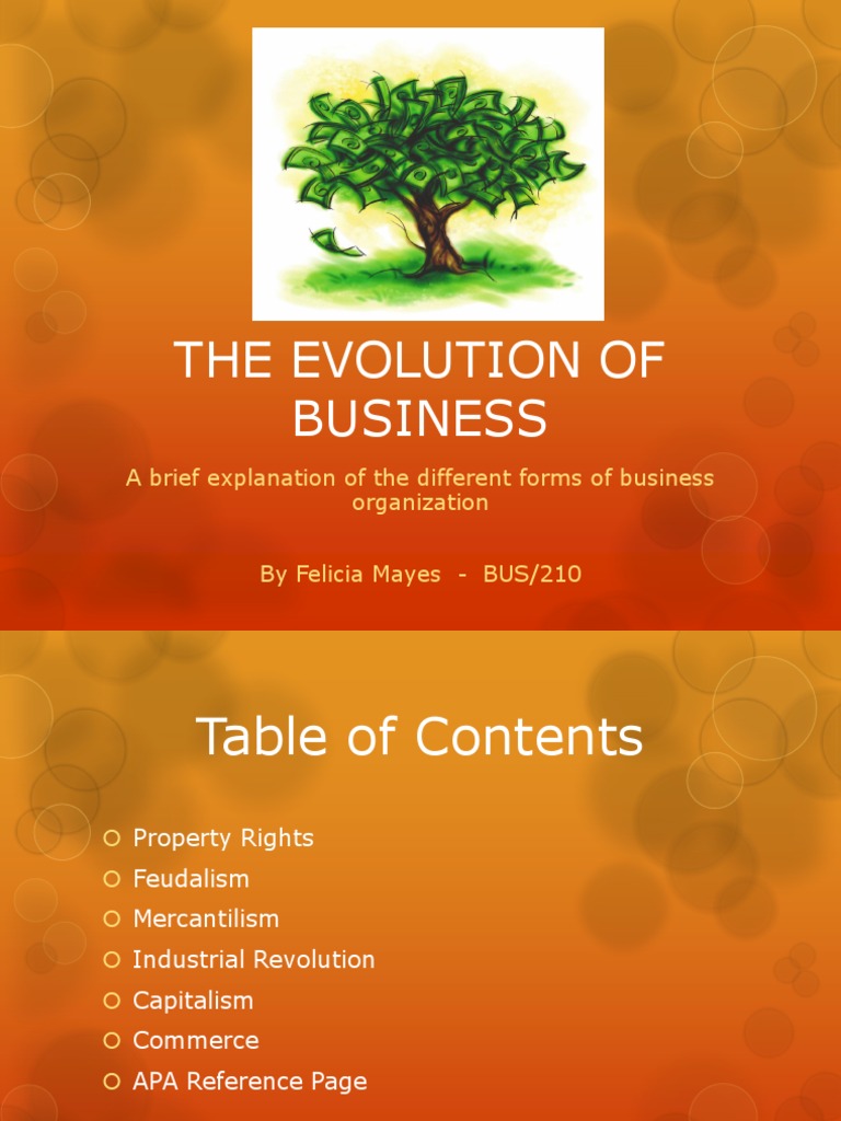 Evolution of Business Organizations | PDF | History