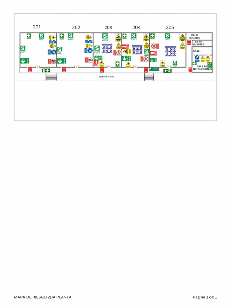 Mapa de Riesgo 2da Planta | PDF