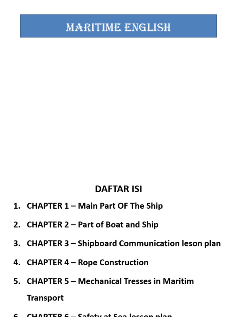 Salin-1. Main Parts of Ships-Mareng II-trpk Meeting 1 | PDF | Ships ...