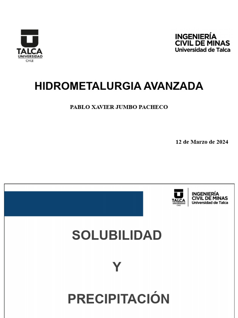 Solubilidad | Descargar gratis PDF | Cloruro | Solubilidad