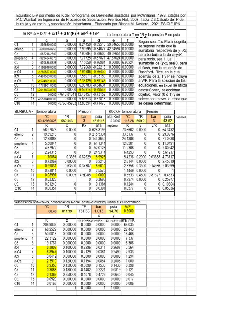K - Correlación McWilliams - Aplicacion | PDF | Mecánica de Medios Continuos