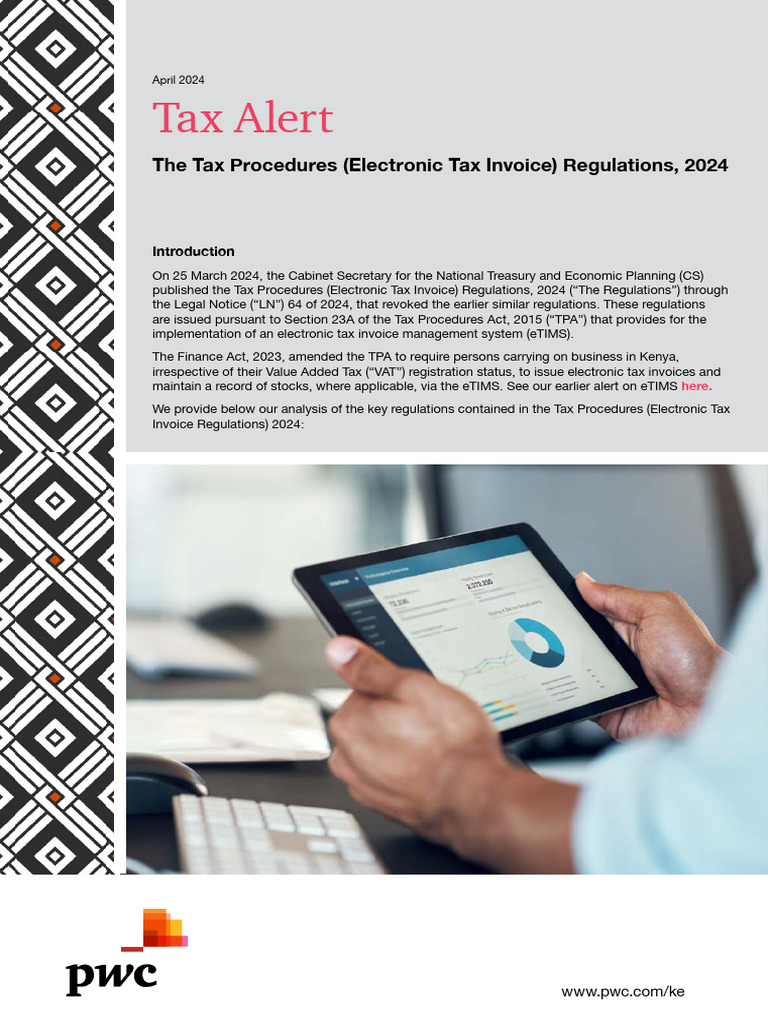 Tax Alert Tax Procedures Regulations 2024 | PDF | Invoice | Taxes