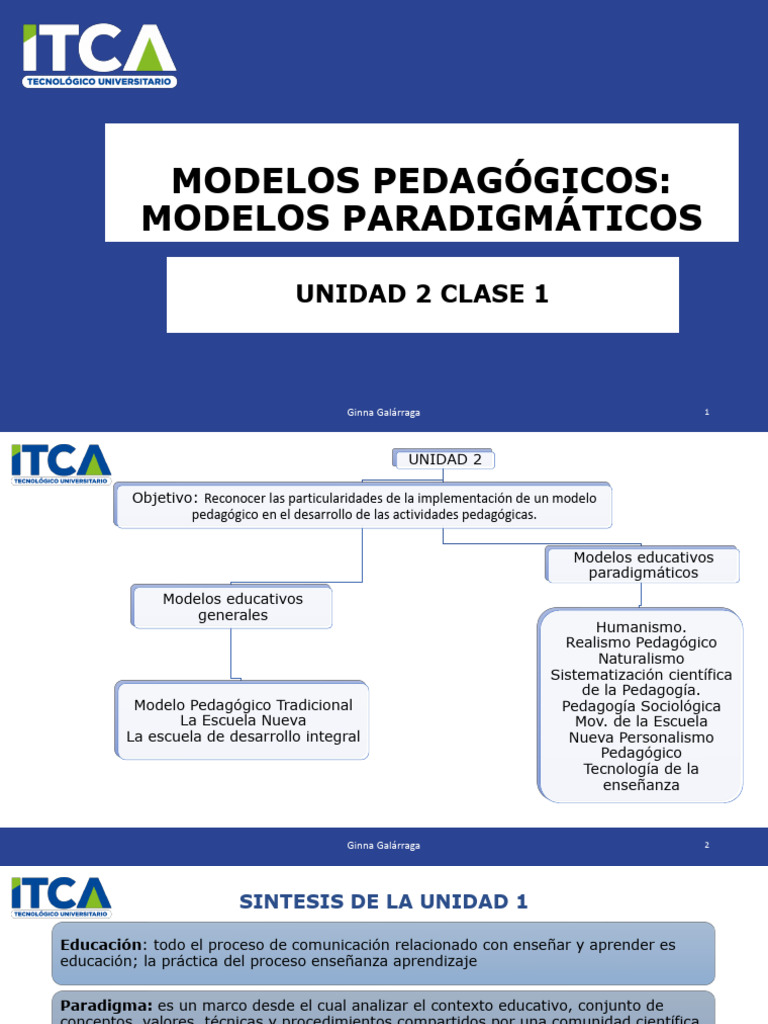 Unidad 2 Clase 1 | PDF | Pedagogía | Enseñando