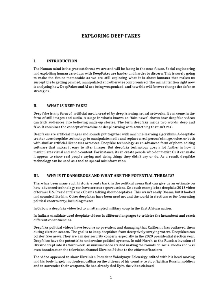 Deep Fake | PDF | Computing