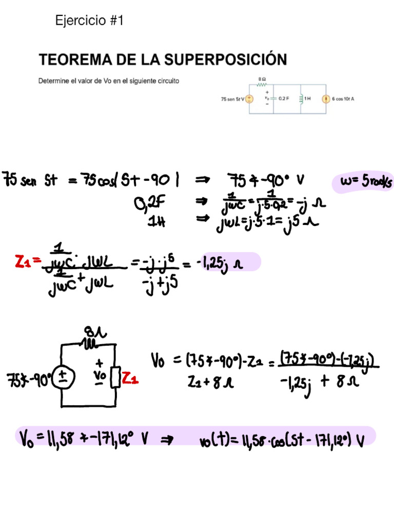 Teorema Superposición | PDF