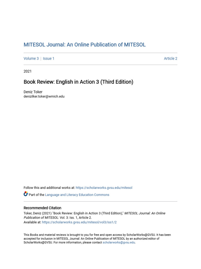 Book Review - English in Action 3 (Third Edition) | PDF | Learning ...