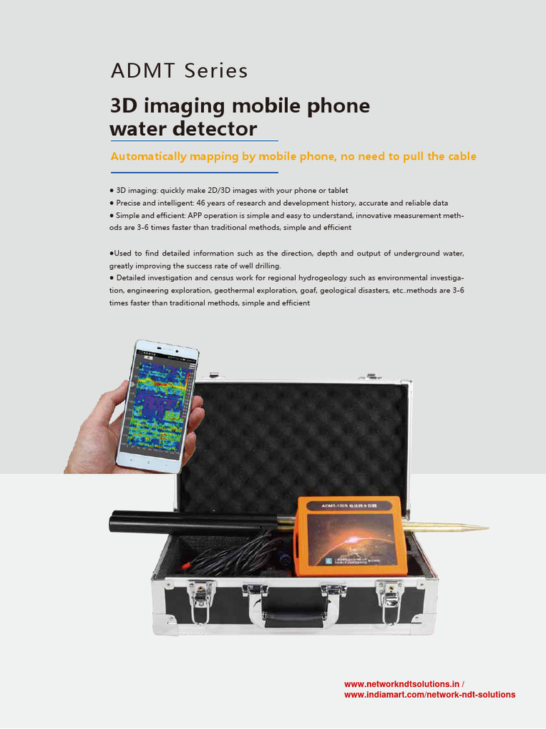 Admt 200s Water Detectors | PDF | Sensor | Mining