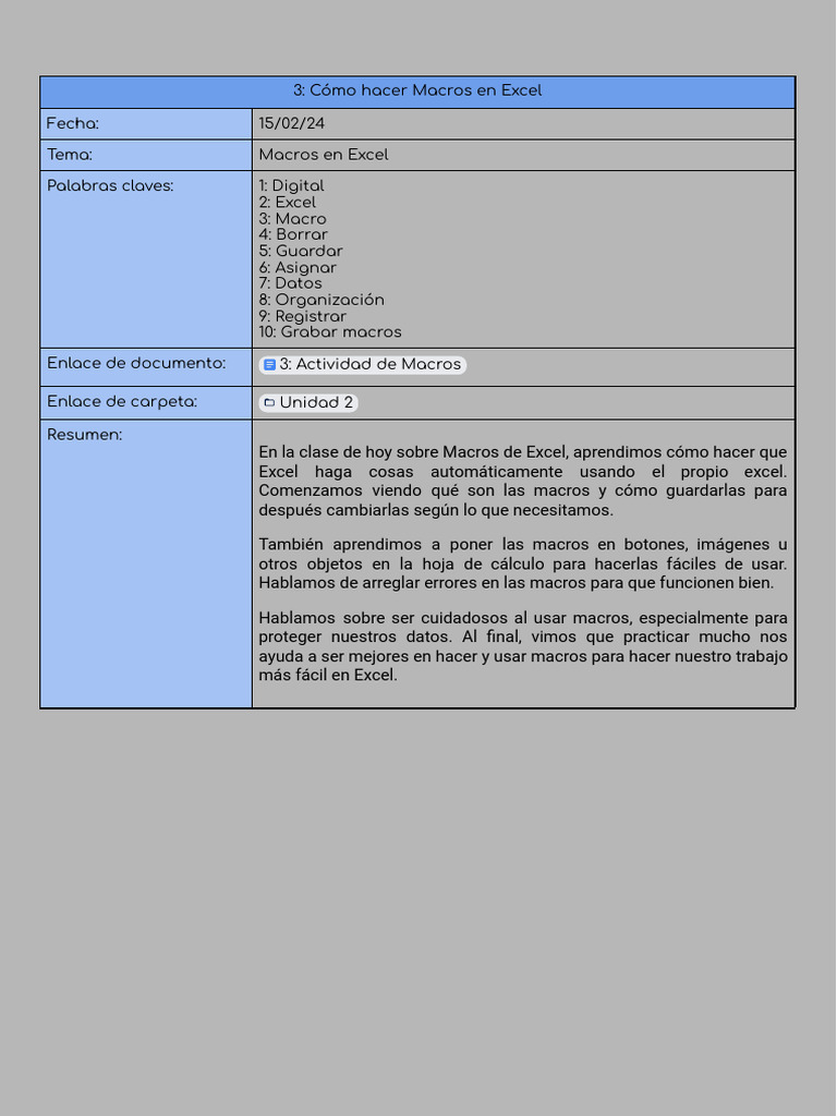 3 Actividad de Macros | PDF