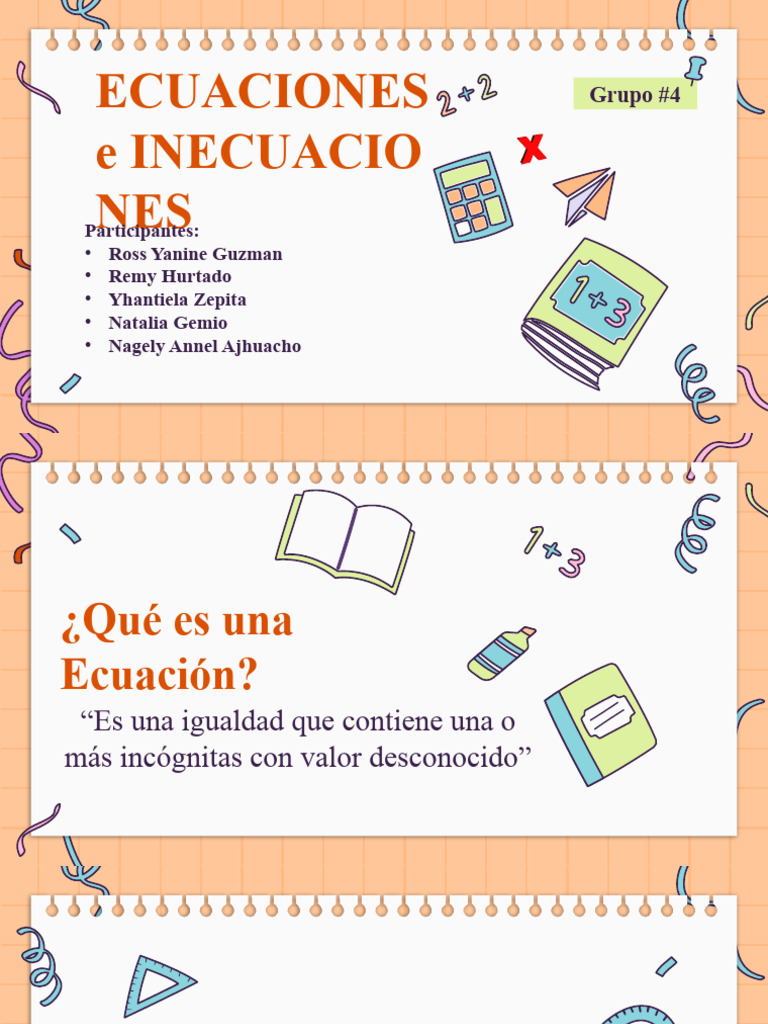 Ecuaciones e Inecuaciones Básicas | PDF | Ecuaciones | Desigualdad ...