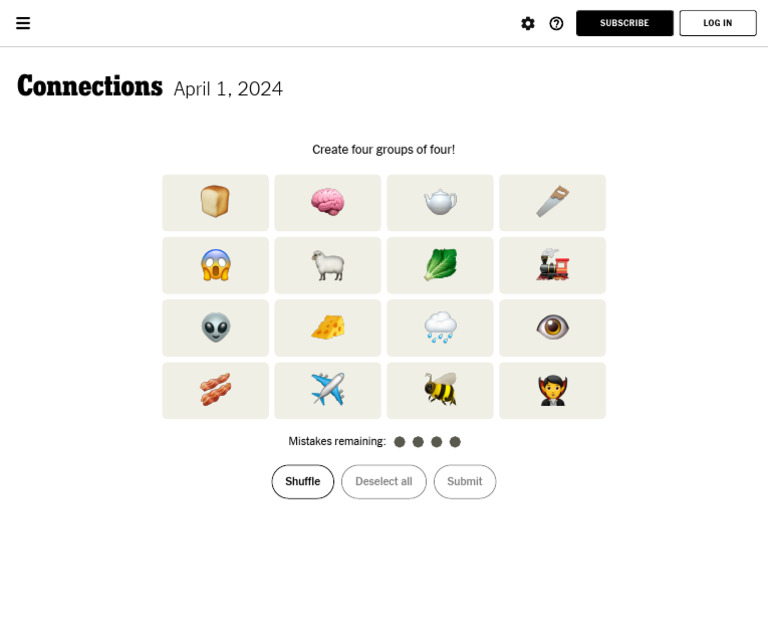 Create Four Groups of Four Game | PDF