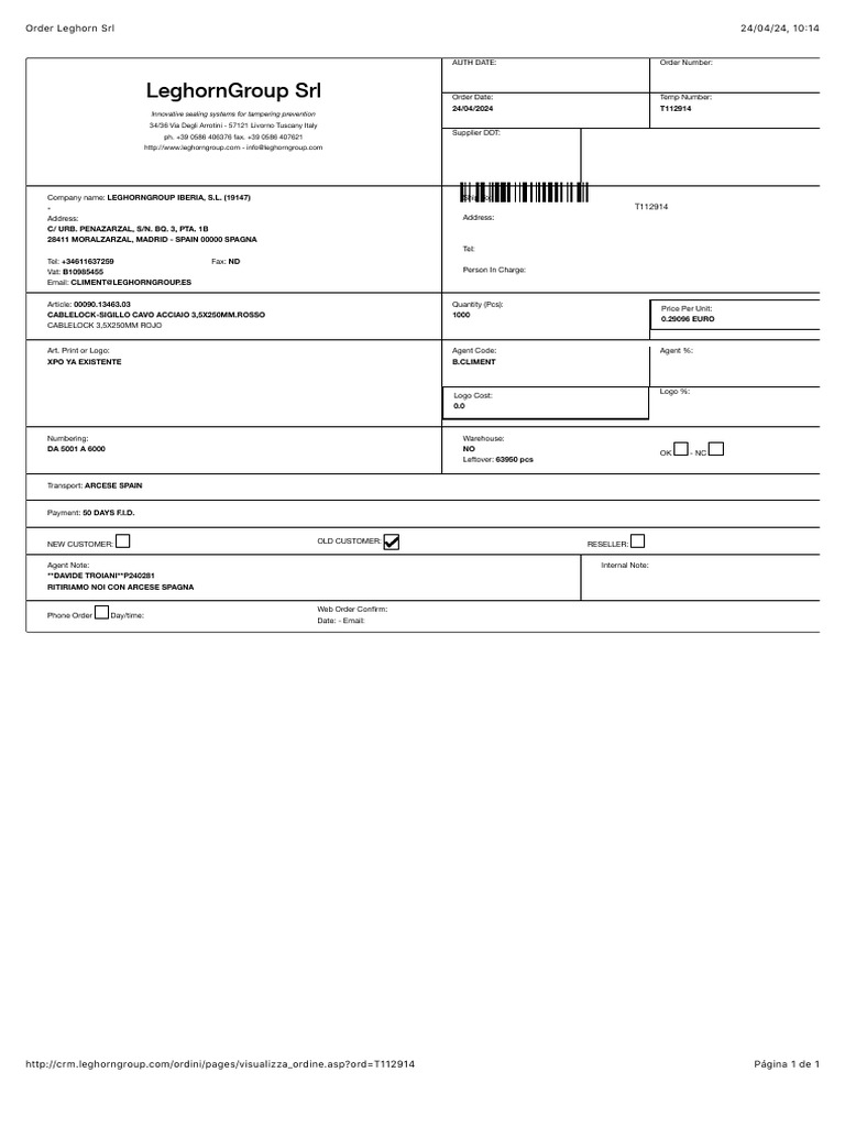 Leghorngroup SRL | PDF