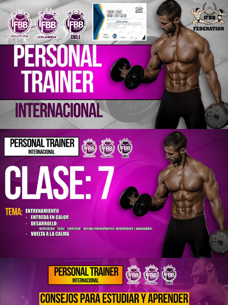Clase 7 - Entrenamiento - Personal Trainer | PDF | Músculo ...