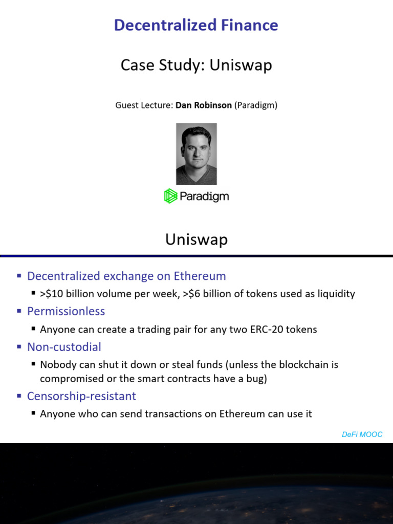 Uniswap: Mechanics and Math Explained | PDF | Market Liquidity | Service Industries