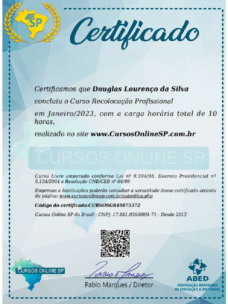 Certificado 3 | PDF