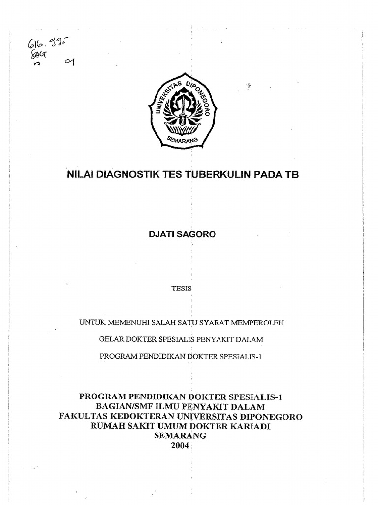 Uji Tuberkulin Dewasa | PDF