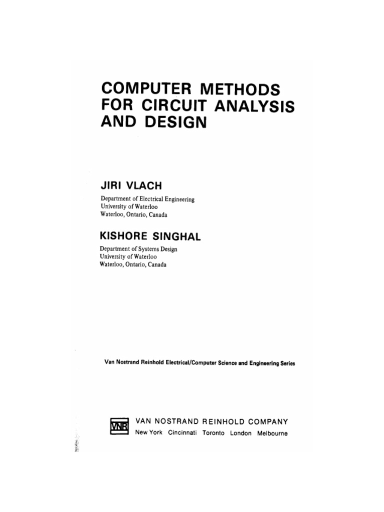 Computer Methods For Circuit Analysis and Design | PDF