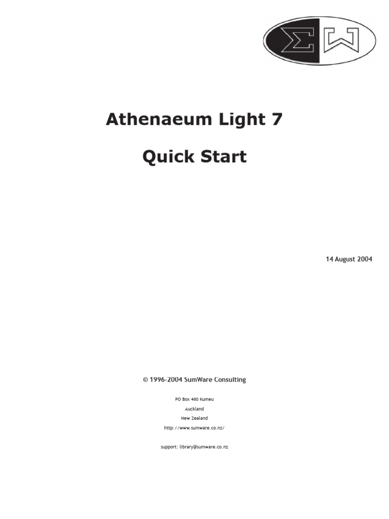 Athlight 7 Quickstart | PDF | File Maker | Computer File