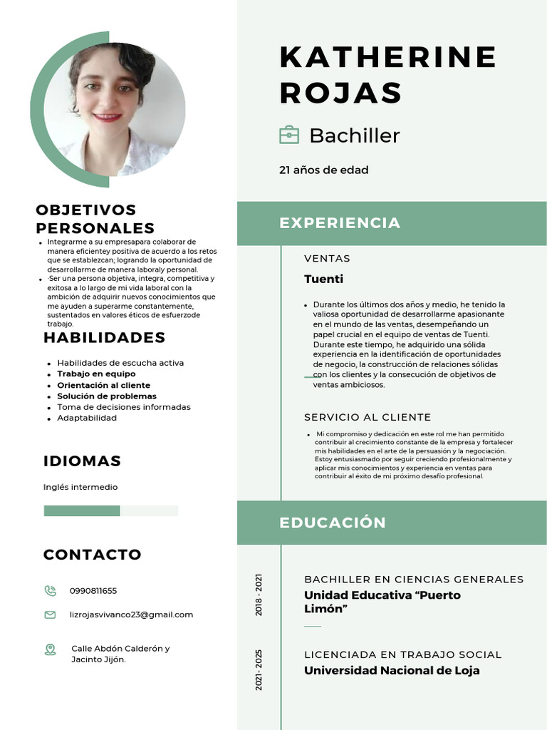 Currículum Katherine Rojas 2024 | PDF
