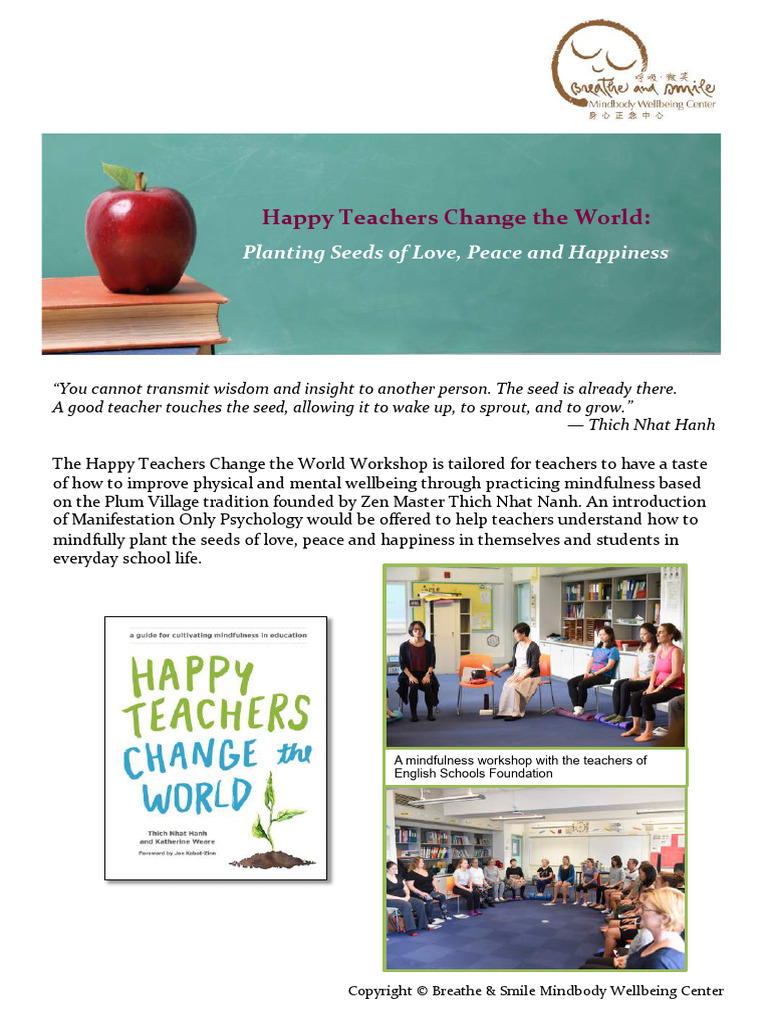Happy Teachers Change The World | PDF