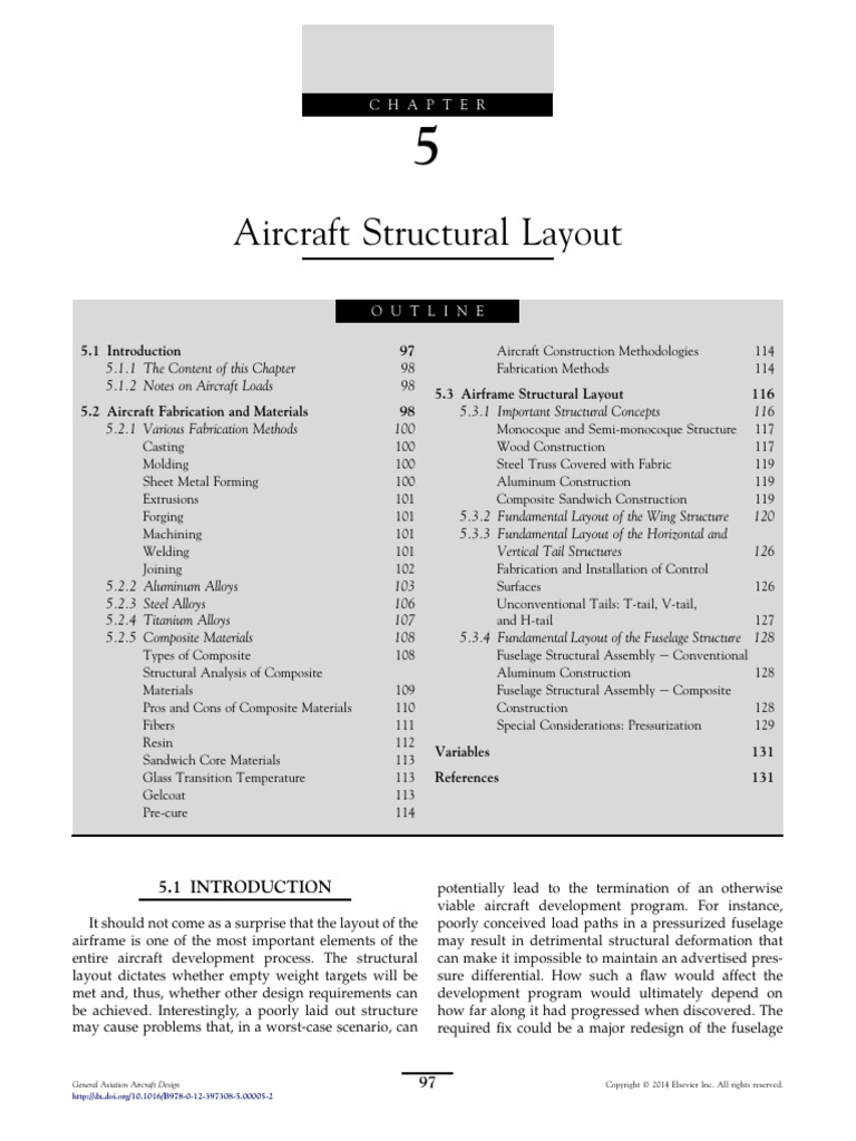5 - Aircraft Structural Layout | PDF | Rivet | Welding