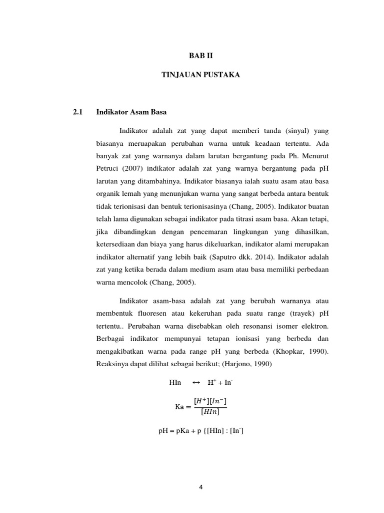 Bab 2 Indikator Asam Basa | PDF