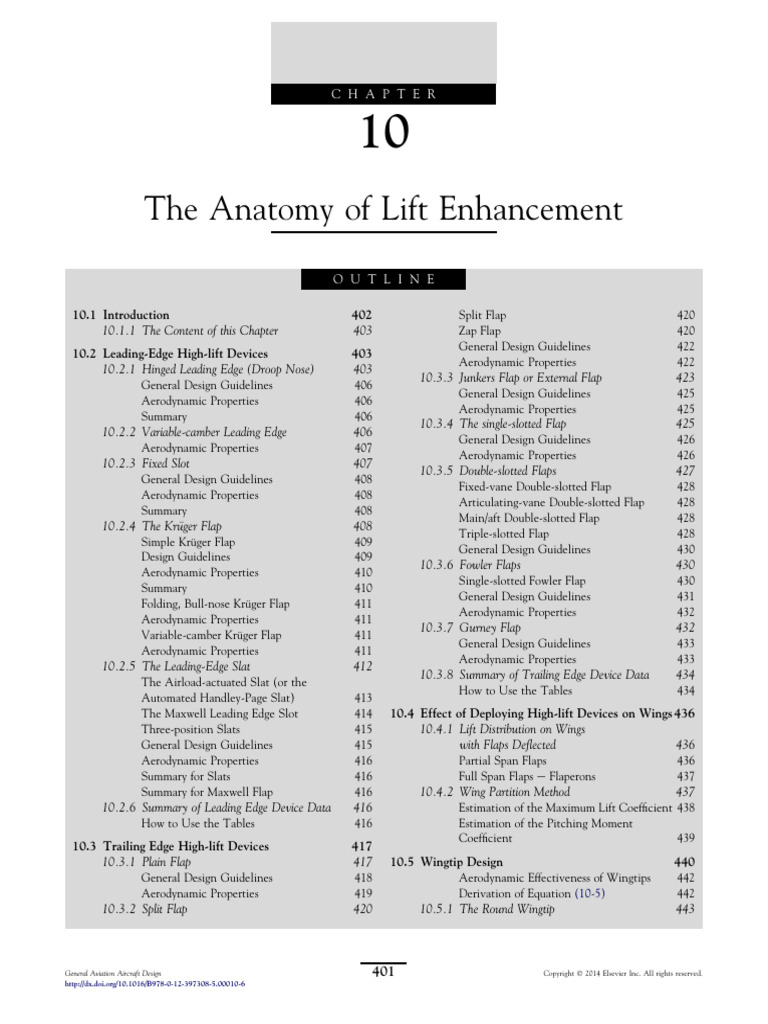10 - The Anatomy of Lift Enhancement | PDF | Flap (Aeronautics) | Airfoil