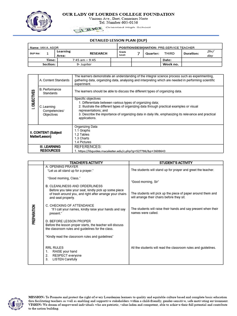 Asor (Grade 7) - Research LP2 | PDF | Learning | Teachers
