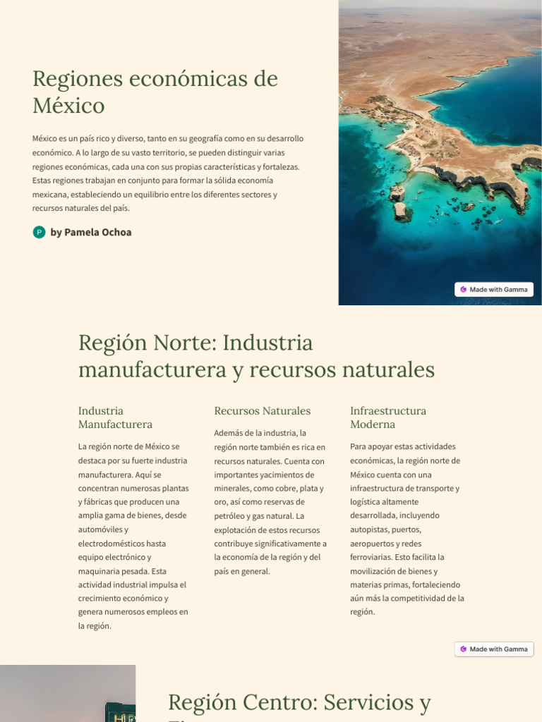 Regiones Economicas de Mexico | PDF | México | Agricultura