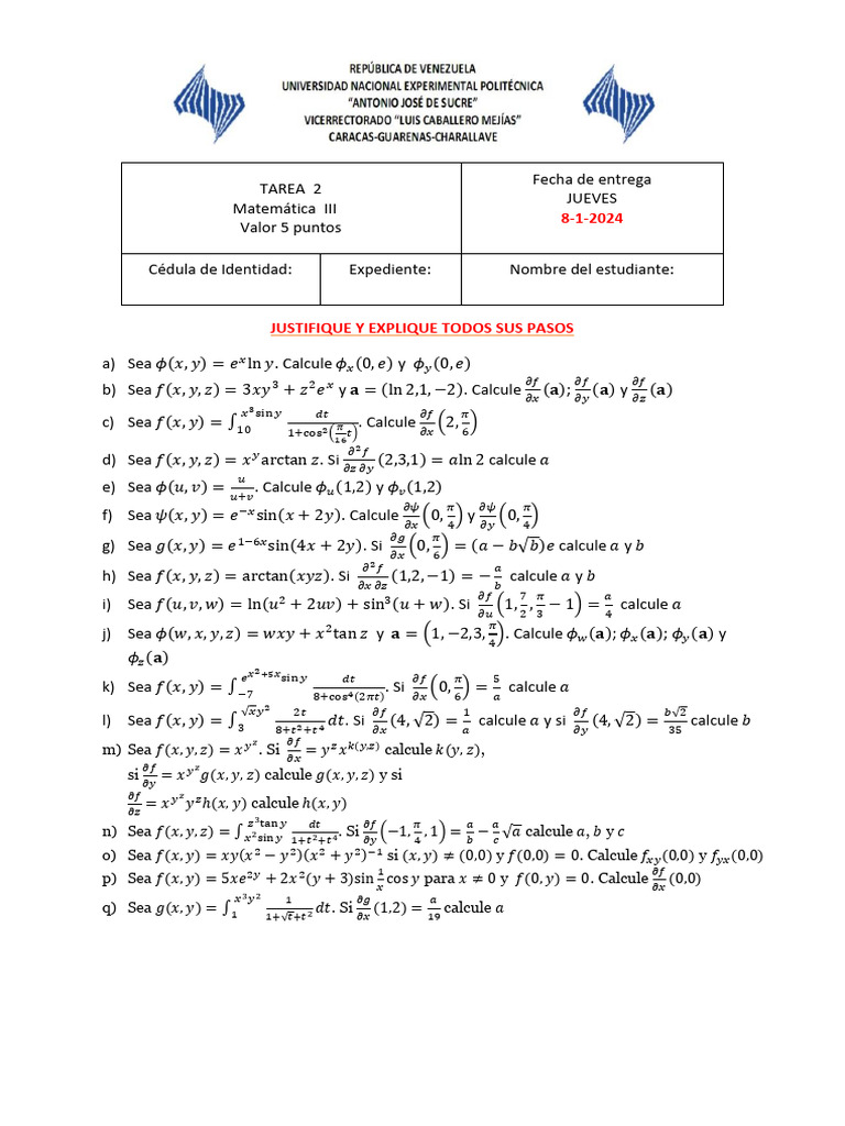Tarea2 Iii Febrero 2024 | PDF