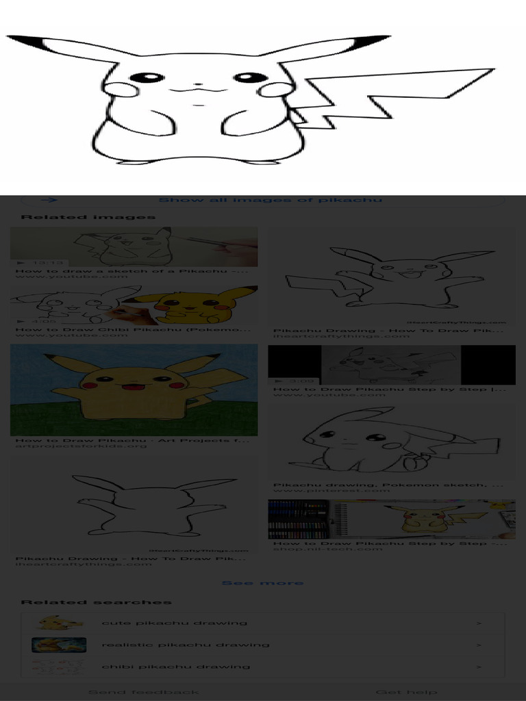 Easy Pikachu Drawing Guide for Kids | PDF | Pokémon
